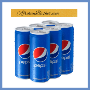 Pepsi Carbonated Can Drink - 330 ml - AfrikanBasket.com