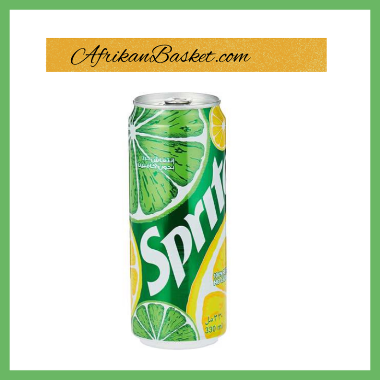 Sprite Carbonated Drink Can - 330 ml - AfrikanBasket.com