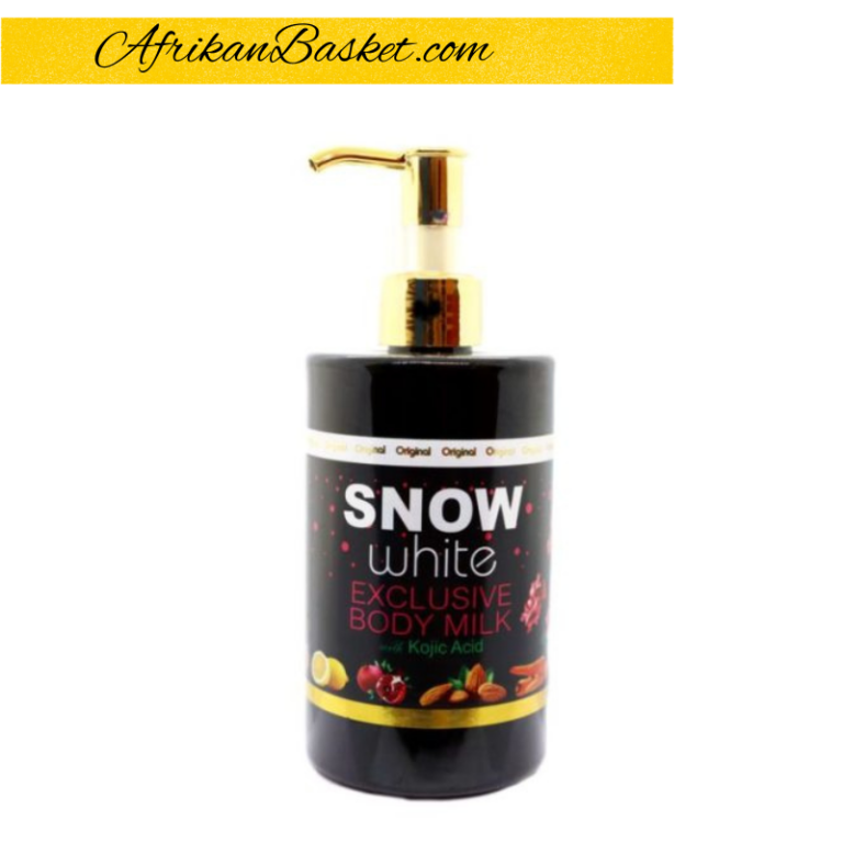 Snow White Exclusive Body Milk with Kojic Acid 300ml - Black Color ...